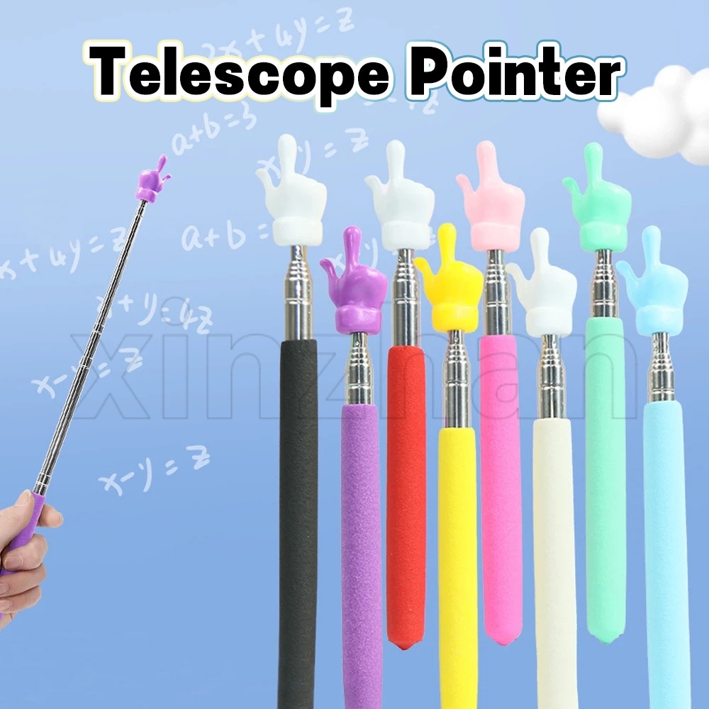 Finger Design Retractable Teaching Pointer Extendable Hand Pointer ...