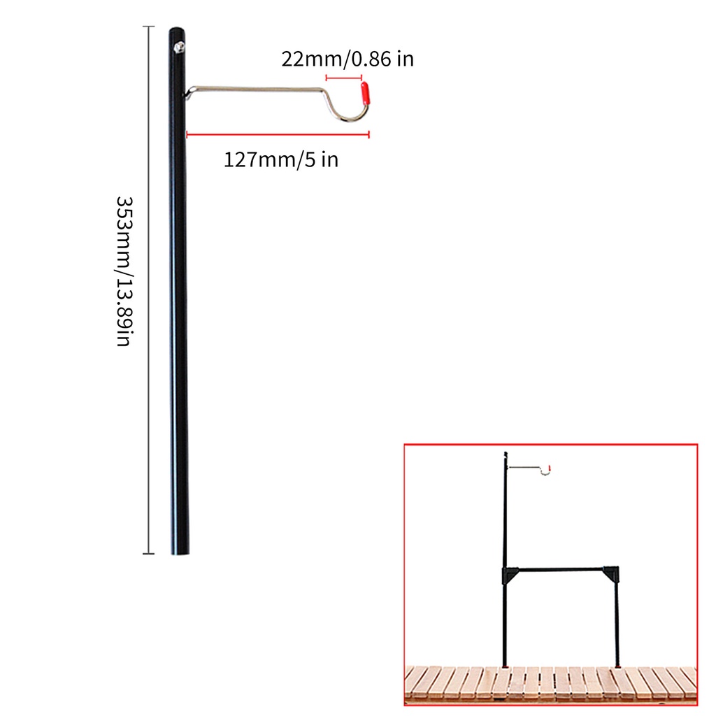 [Oliflica.my] Lantern Post Pole - Aluminum Alloy Portable Lamp Stand ...