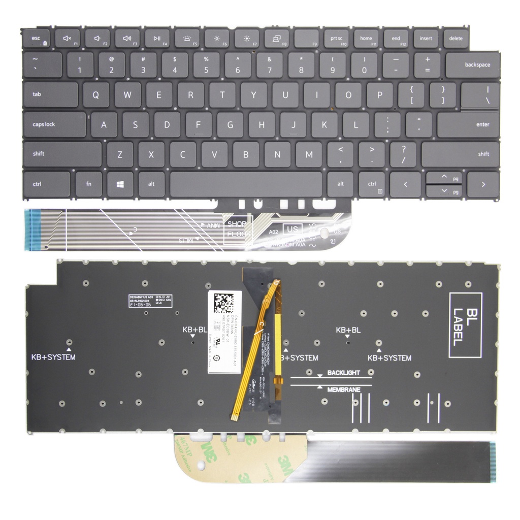 Keyboard For Dell Inspiron 13 5310 14 5410 5415 5418 Vostro 14Pro ...