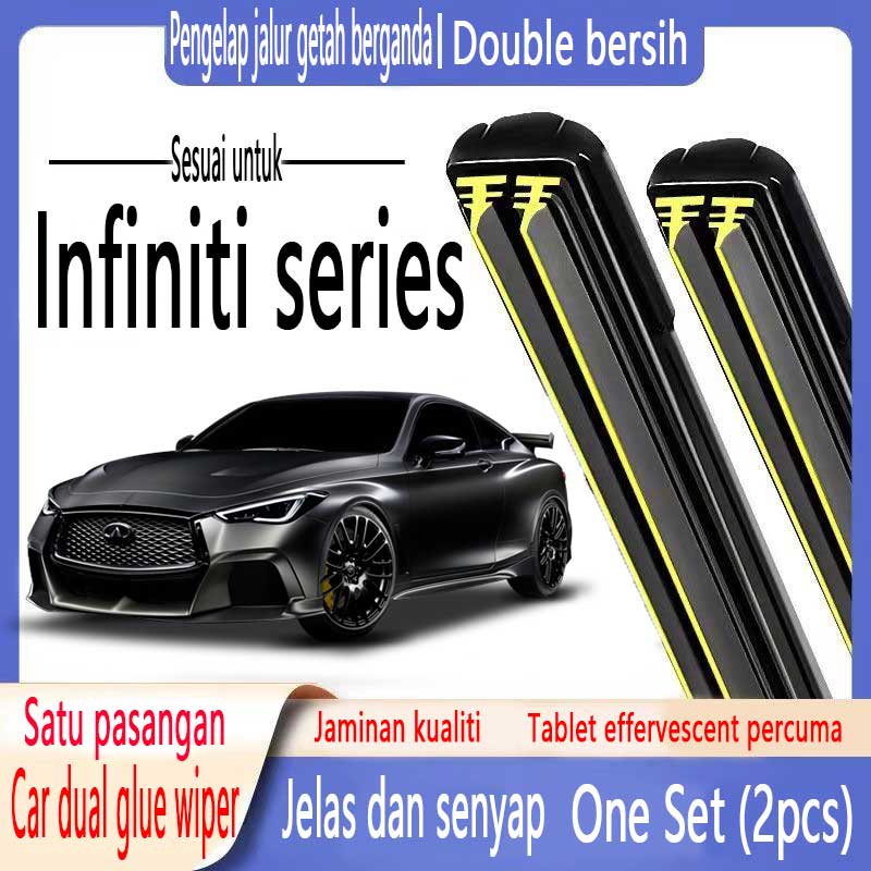 Infiniti series Dedicated Wiper Q50/Q70/QX50/QX70/FX37/EX37/EX25 Double Rubber Strip Wiper Car ...