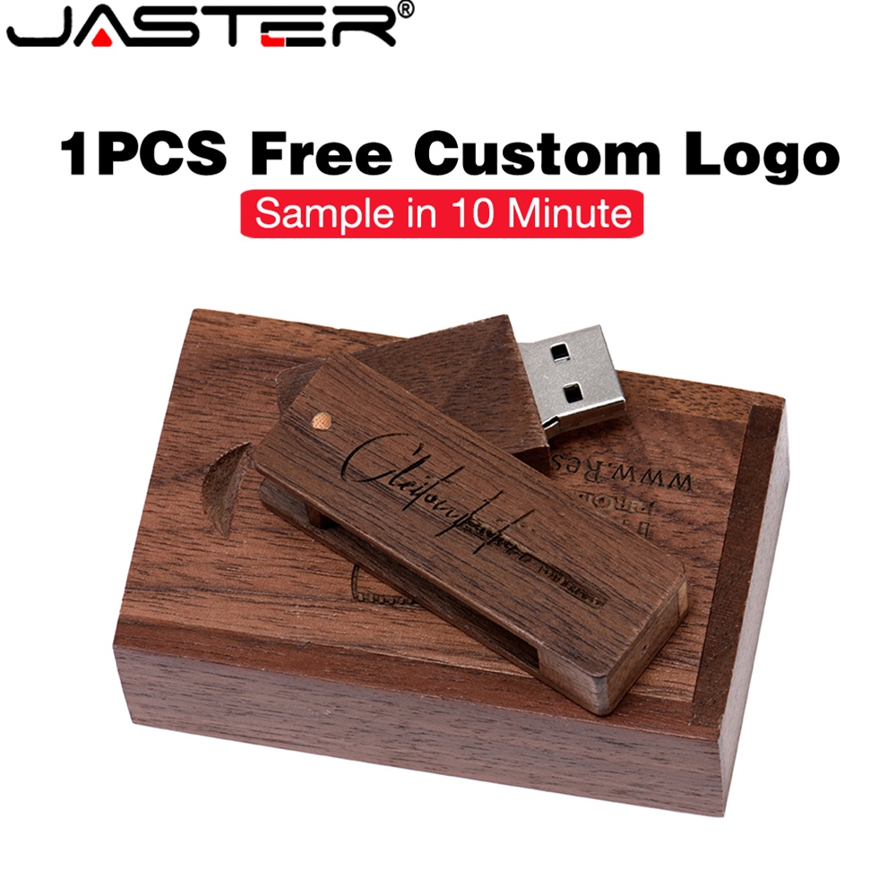 JASTER (Free Custom Logo) USB 2.0 Flash Drive 128GB Rectangular Memory ...