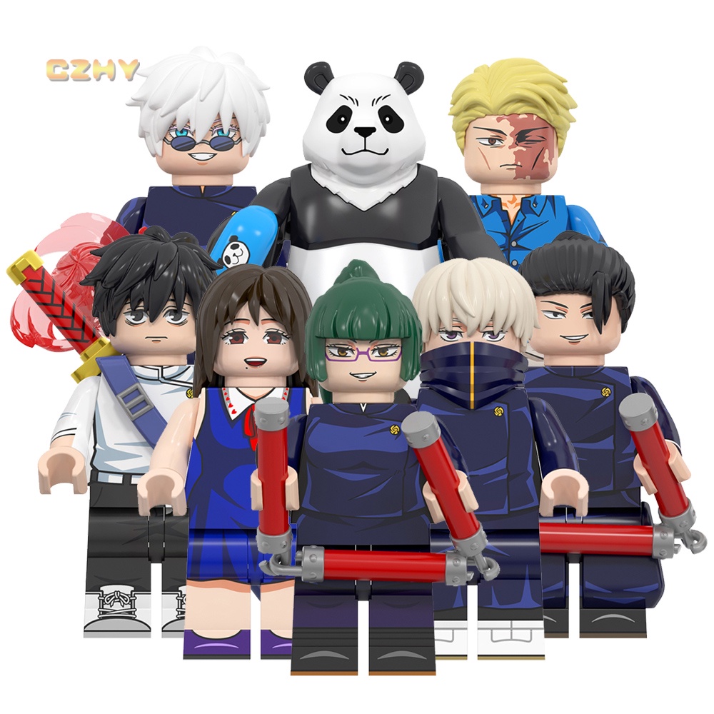 Anime Jujutsu Kaisen Gojo Satoru Minifigs Building Blocks Sets Toys for ...