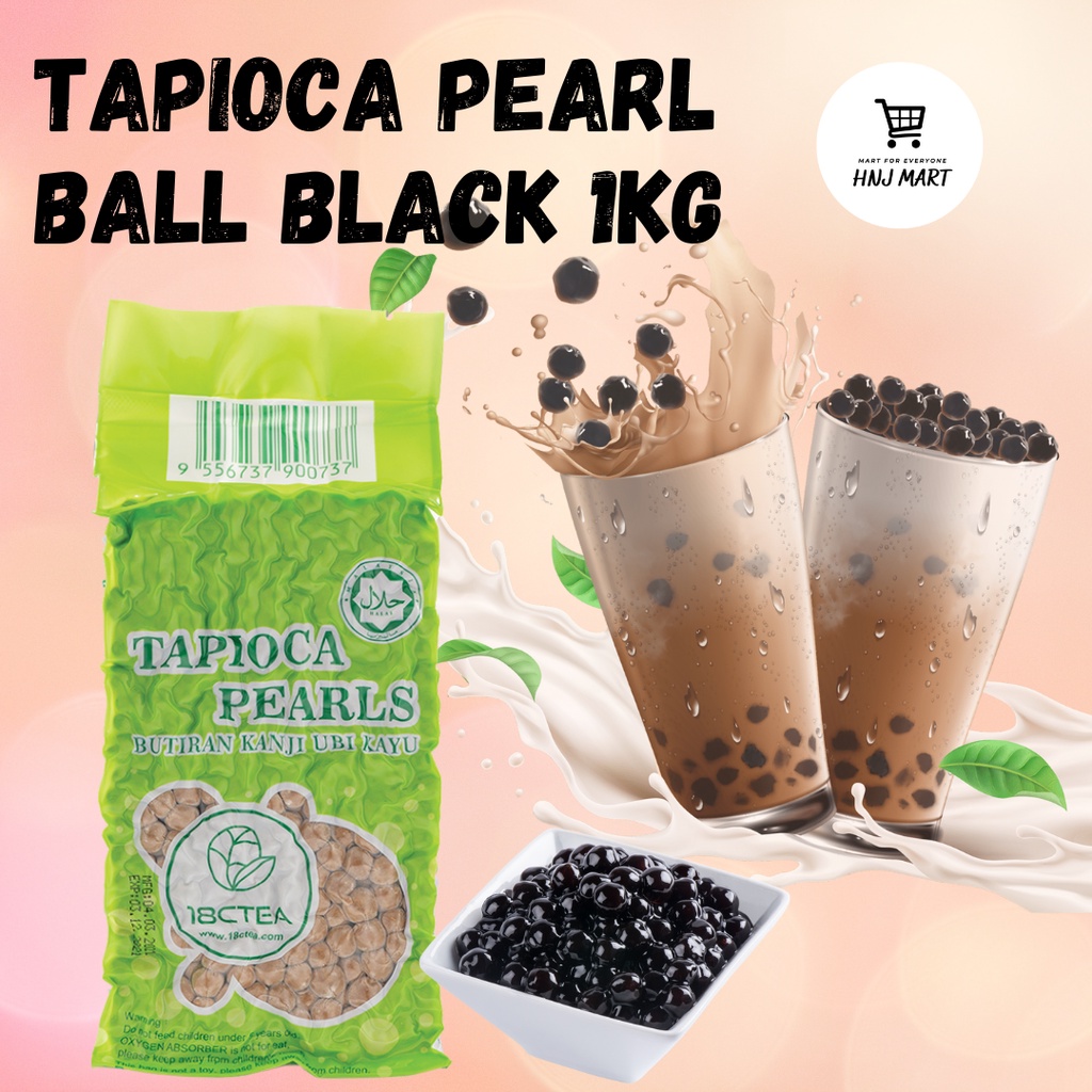 HALAL Black Tapioca Pearl Ball Bubble Tea Boba Ball BROWN SUGAR SYRUP BOBA TEA BEVERAGE DESSERT ...