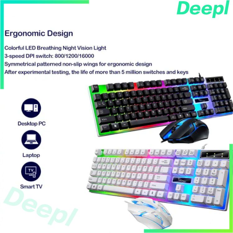 104 Key Keyboard Game Keyboard Wired Keyboard LED Mechanical Keyboard ...