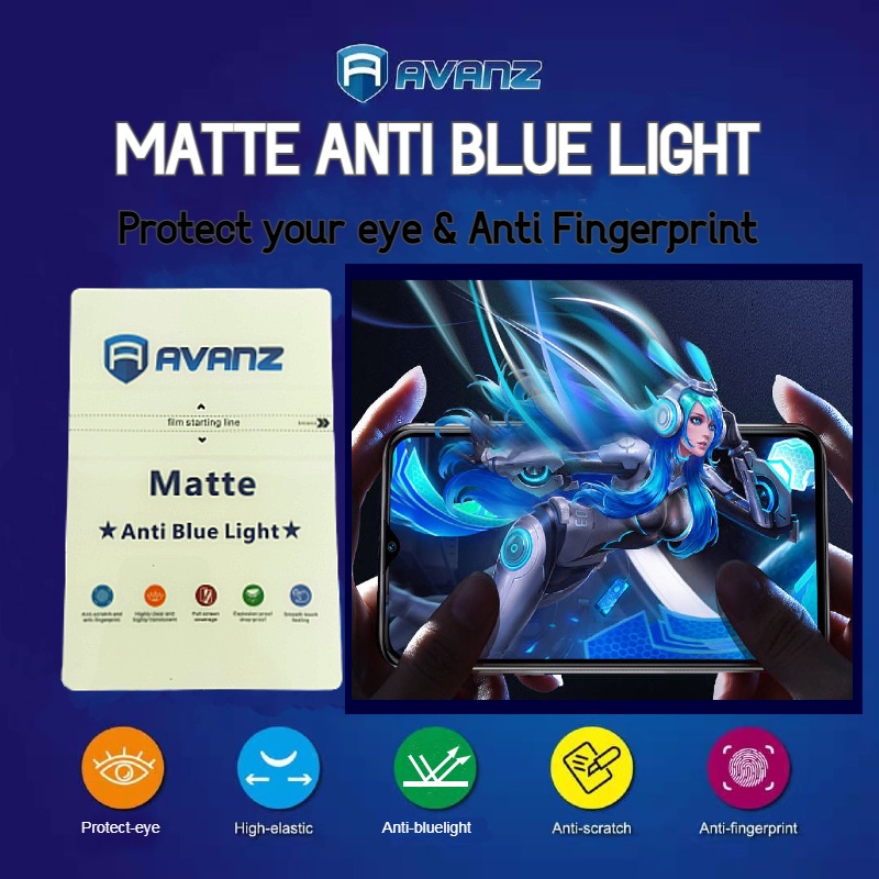 Samsung A04 A14 A34 A54 5G AVANZ Clear Blueray Matte Privacy Self ...