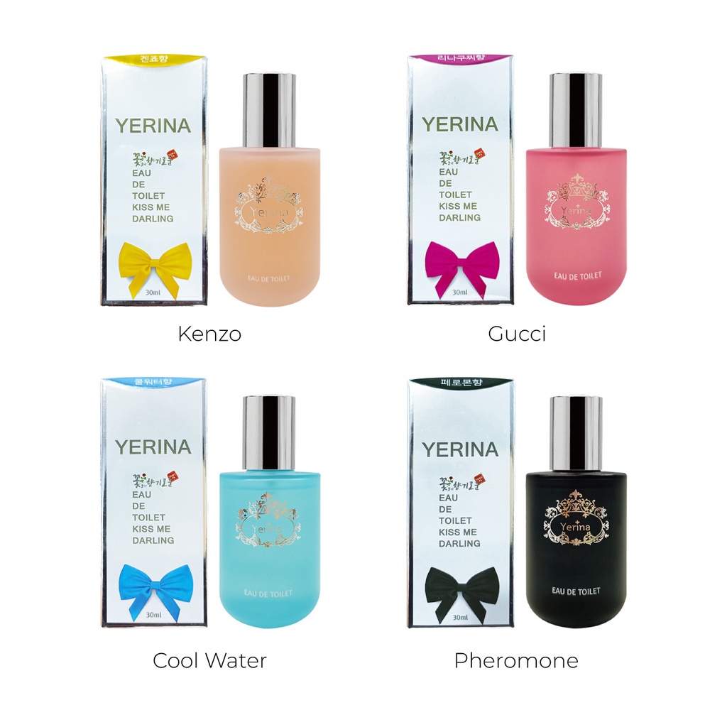 Yerina Kiss Me Darling Eau De Toilet Perfume 30ml (4 Types) | Shopee Malaysia
