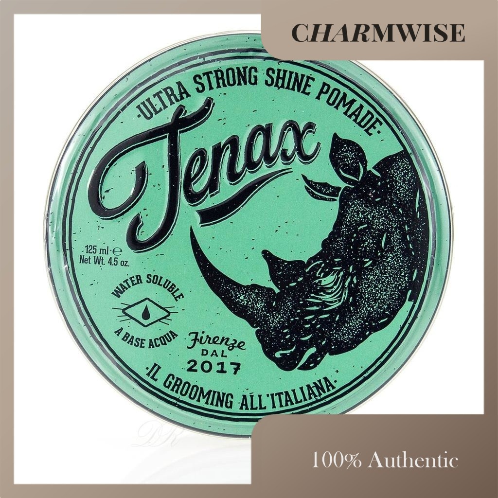 Tenax Water Based Ultra Strong Shine Hair Pomade Gel Made in Italy ...