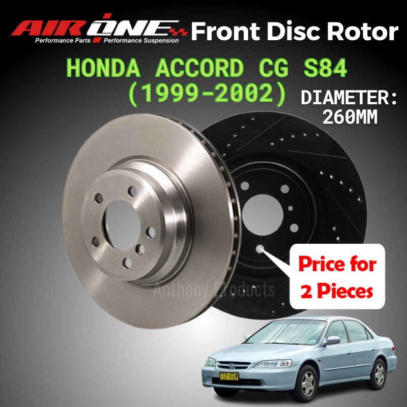 AIRONE Honda Accord CG S84 (1999-2002) Front (Depan) OE Sport Brake ...
