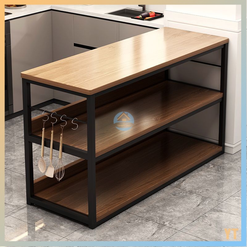 Kitchen shelves floor multi-layer cutting table home multifunctional ...