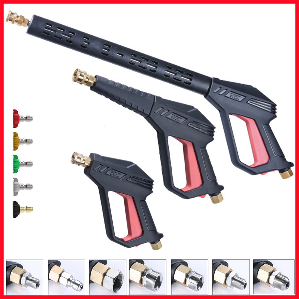High Pressure Gun Foam Wash Car Washer 5PCS Nozzles Spray Set Vehicles ...