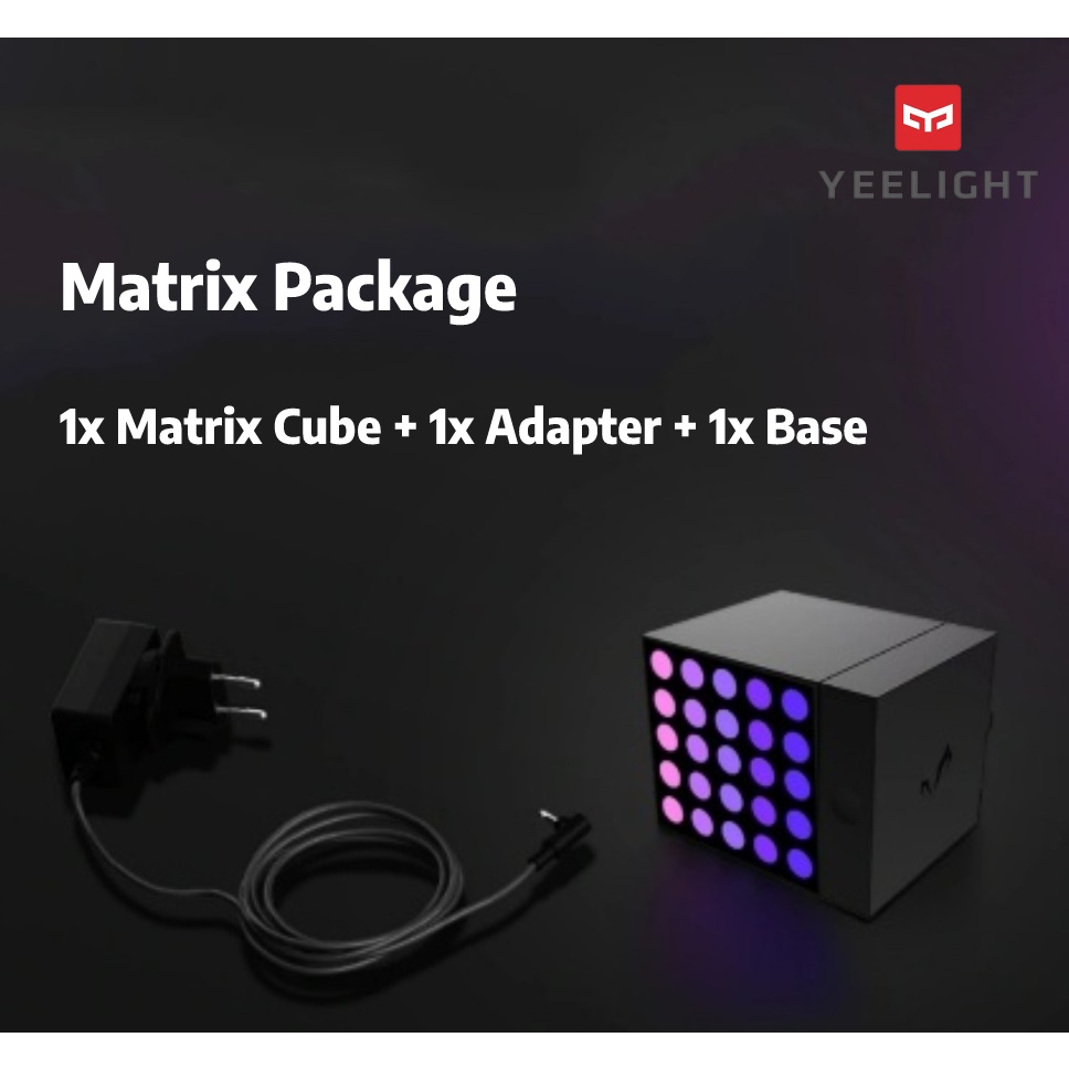 Yeelight Cube Smart Lamp Customize Light for Fun | Gaming Music RGB Customizable Matrix Art ...