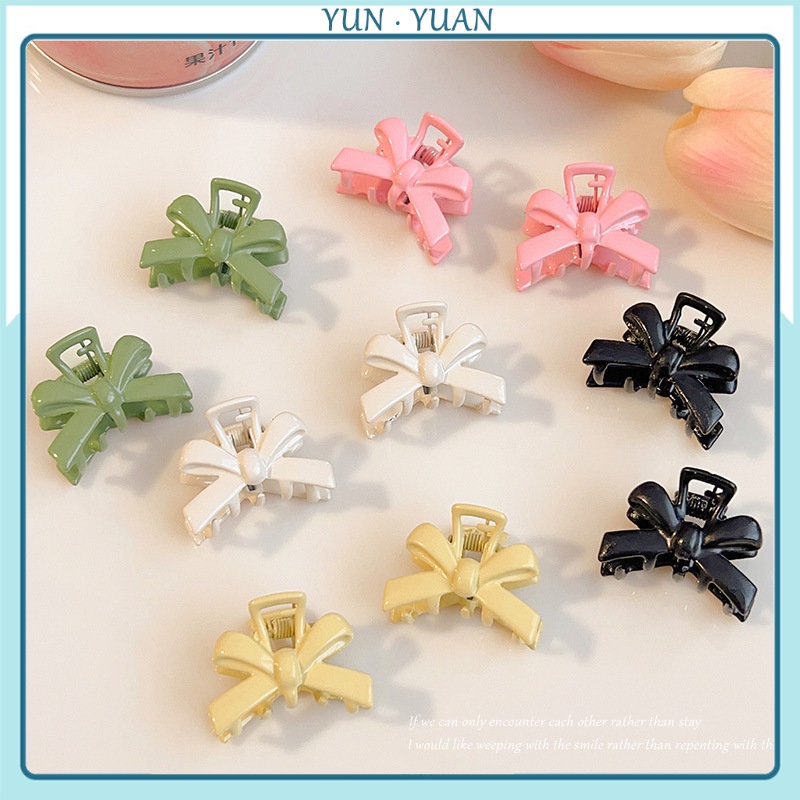 [Yunyuan] Colorful Small Bow Hair Clip Female Forehead Bangs Small ...
