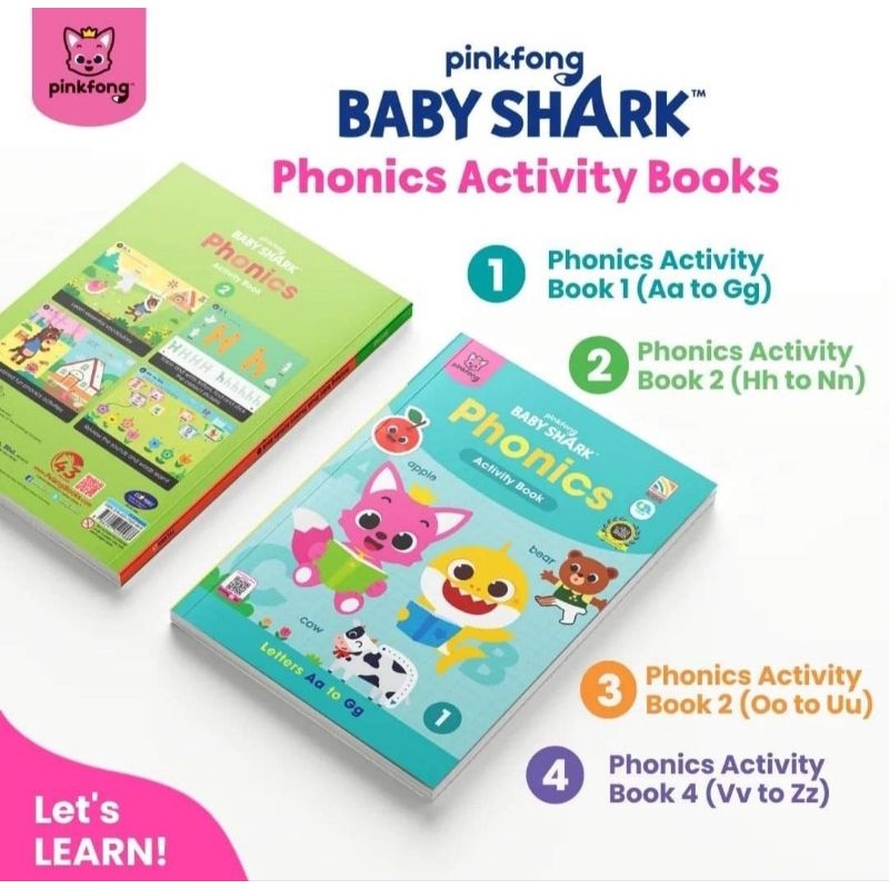 [SUCCESS] pinkfong BABY SHARK - Phonics Activity Book 2023 | Shopee ...