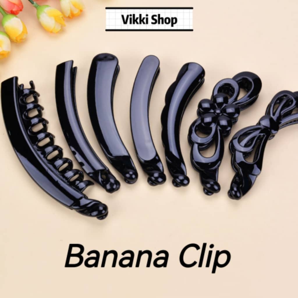 1Pcs Hair Clip Simple Smooth Ponytail Banana Hair Clip Sepit Rambut 香蕉夹 ...