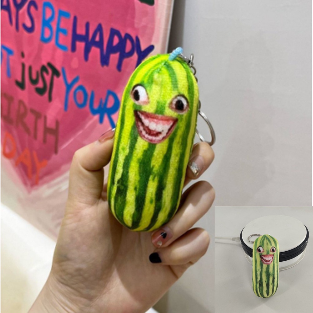 Same Style Watermelon Strip Tricky Strip Doll Keychains Funny Language ...