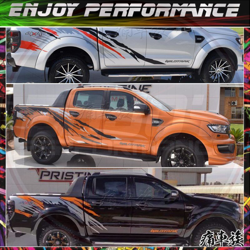 Stickers Pickup Side Body For Ford RANGER Raptor F150 Truck Hood ...