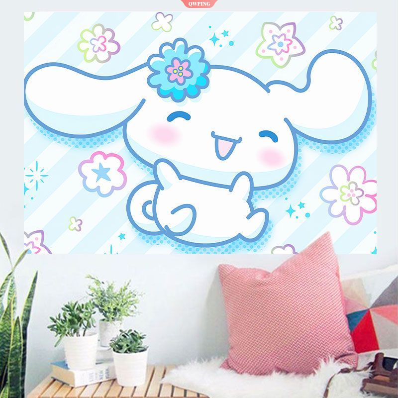 Cartoon Anime Cinnamoroll Wall Stickers PVC Waterproof Wallpaper ...