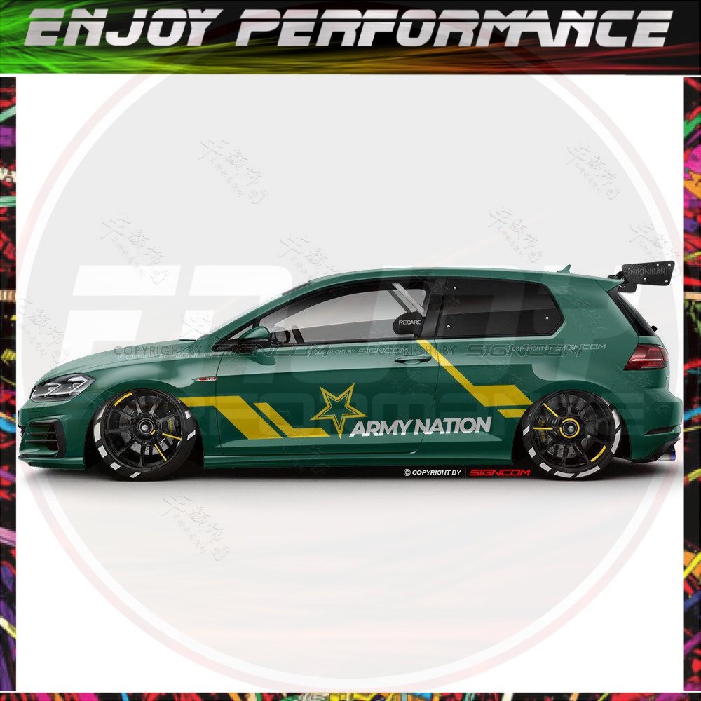 JDM Car Stickers Exterior Details Stickers Car Accessories For Golf 4 5 ...