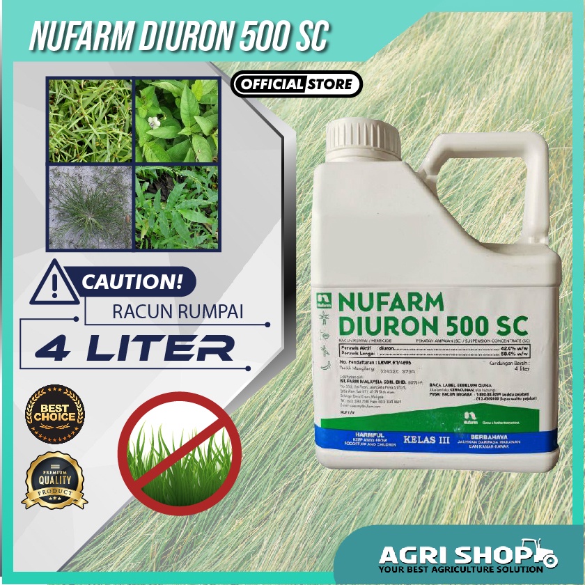 Agrishop 4 Liter Nufarm Diuron 500 SC Racun Rumpai Herbicide | Shopee Malaysia
