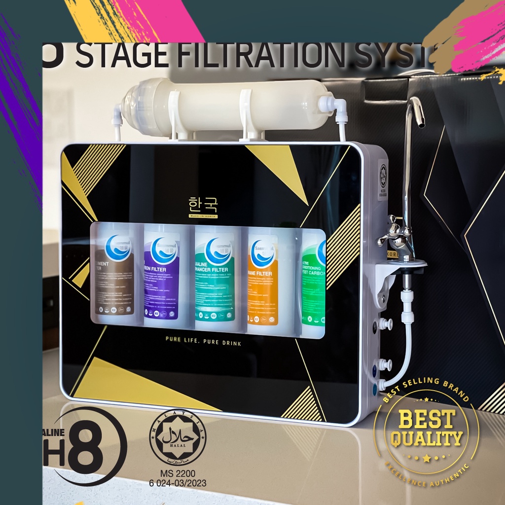 KOREAN SAEMMUL 6 STAGE ALKALINE WATER FILTER SYSTEM | Shopee Malaysia