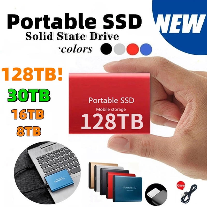 Original External Hard Disk 1TB 2tb 8tb 16tb 30tb 60tb 128tb Mini ...