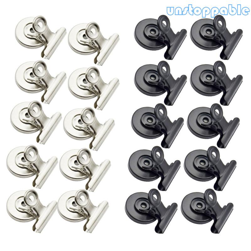 Un* 10Pieces Strong Magnetic Clips Heavy Duty Refrigerator Magnets for ...