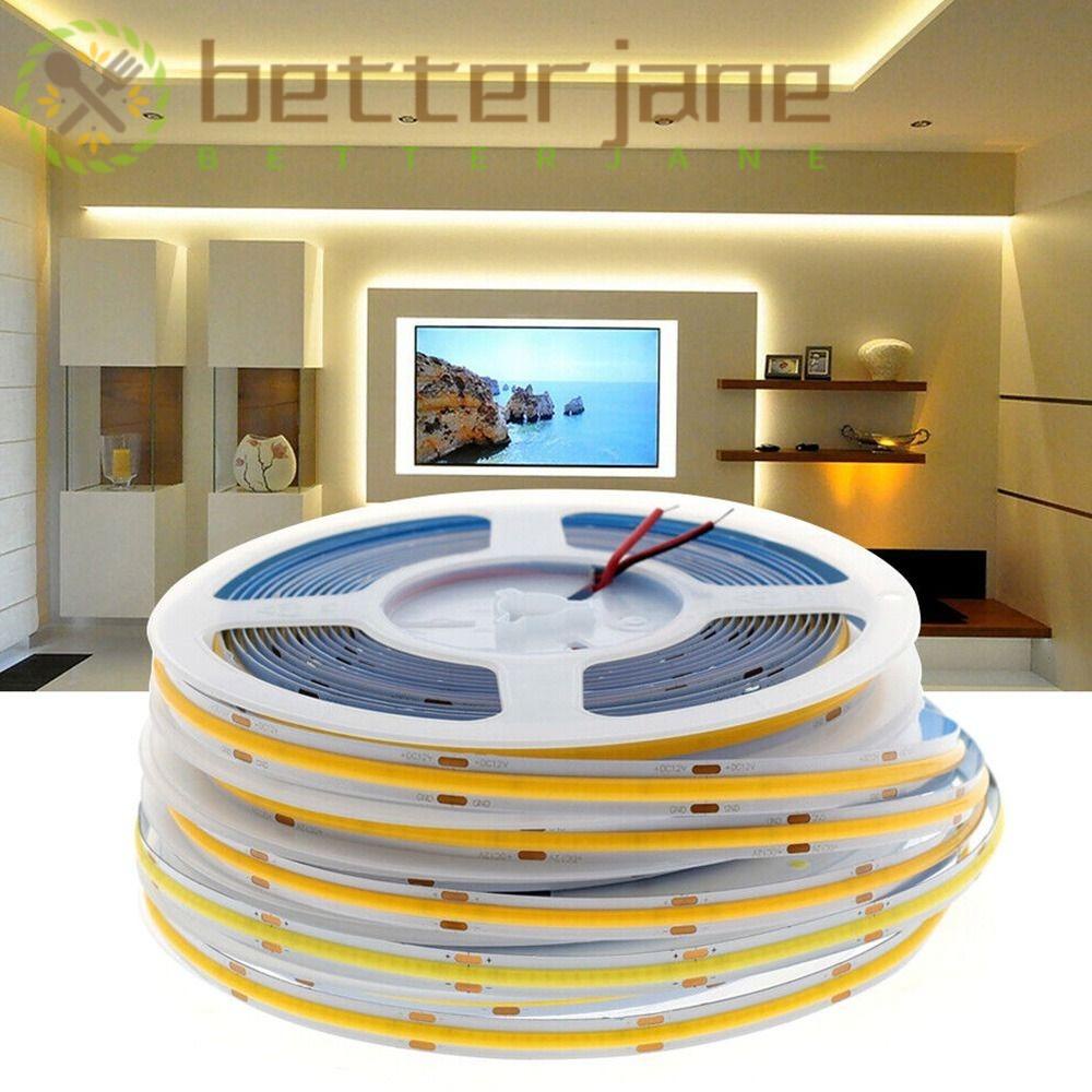 BETTER-JANE Cob Light Strip, Flexible Tape 320 lamps/12V Led Strip ...