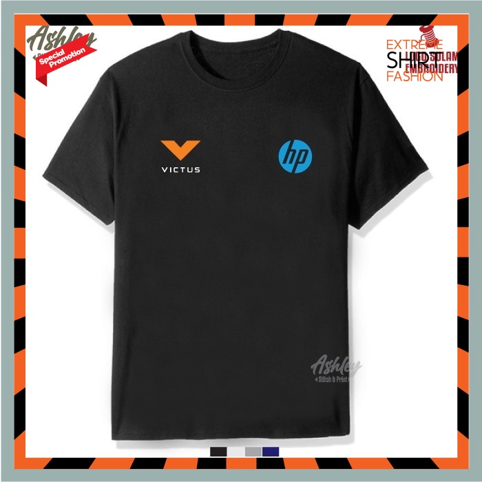 T Shirt Round Neck Cotton HP Victus Hewlett-Packard Gaming Laptop PC ...