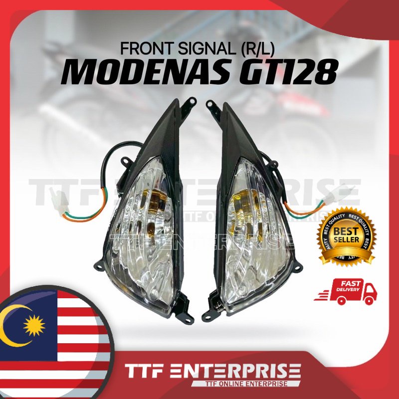 MODENAS GT128 FRONT SIGNAL LAMP ASSY (CLEAR) R/L | Shopee Malaysia