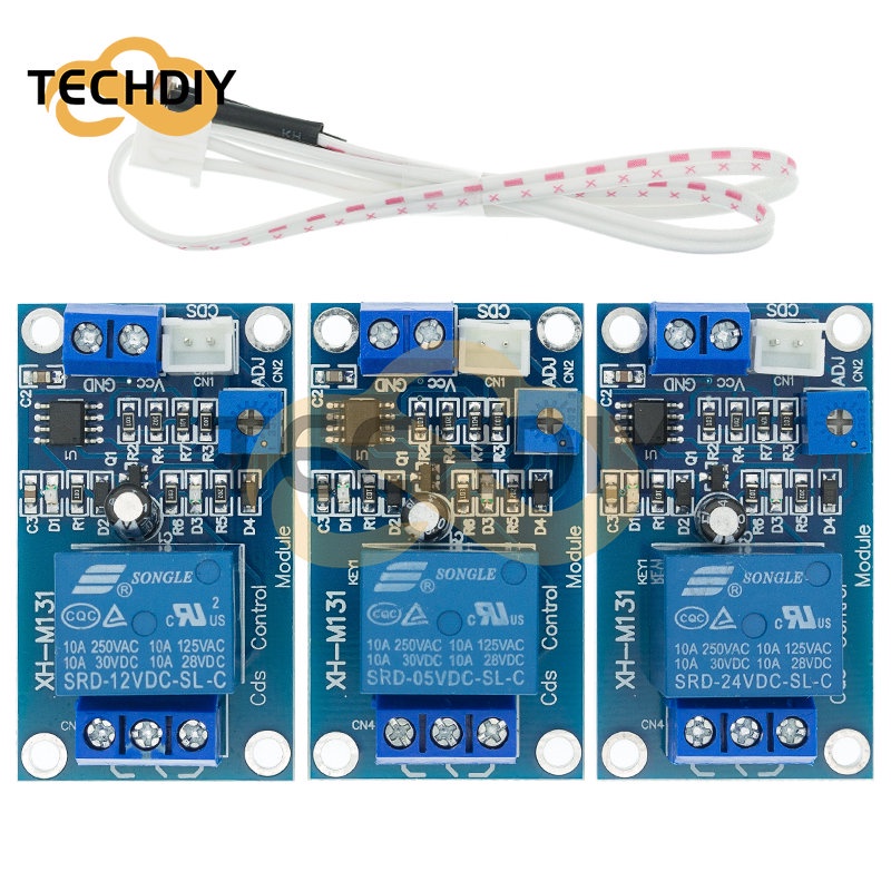 XH-M131 DC 5V 12V 24V 10A Light Control Switch Photoresistor Relay ...