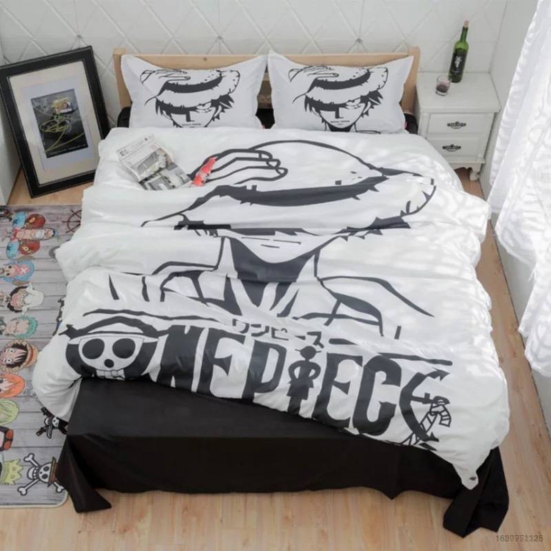 PS1 3IN1 ONE PIECE Bedsheet Set Single/Double Queen Size Bedsheet Zoro ...