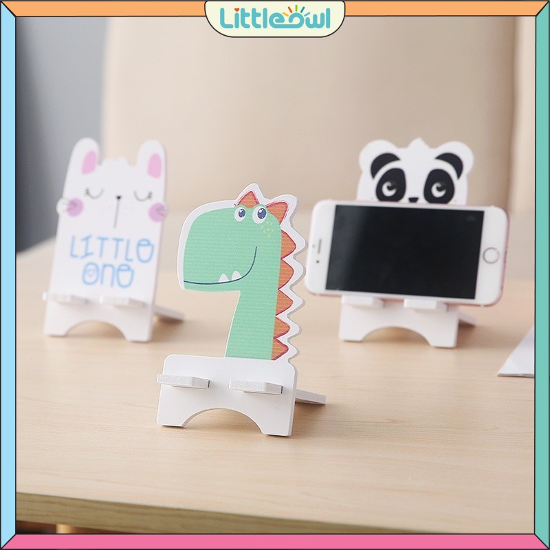 Cute Cartoon phone stand wooden phone stand | Shopee Malaysia