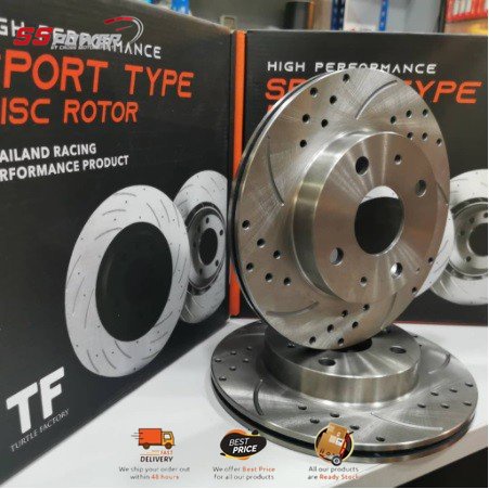 HONDA CITY TMO T9A GE / JAZZ TFO T5A GK - DISC ROTOR SPORT SLOTTED ...