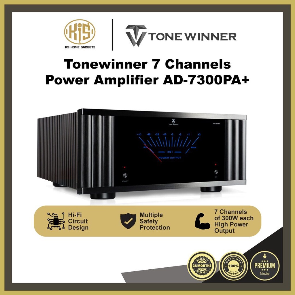 Tonewinner AD-7300PA Plus (UK Version) 7X300W Power Amplifier | Shopee Malaysia