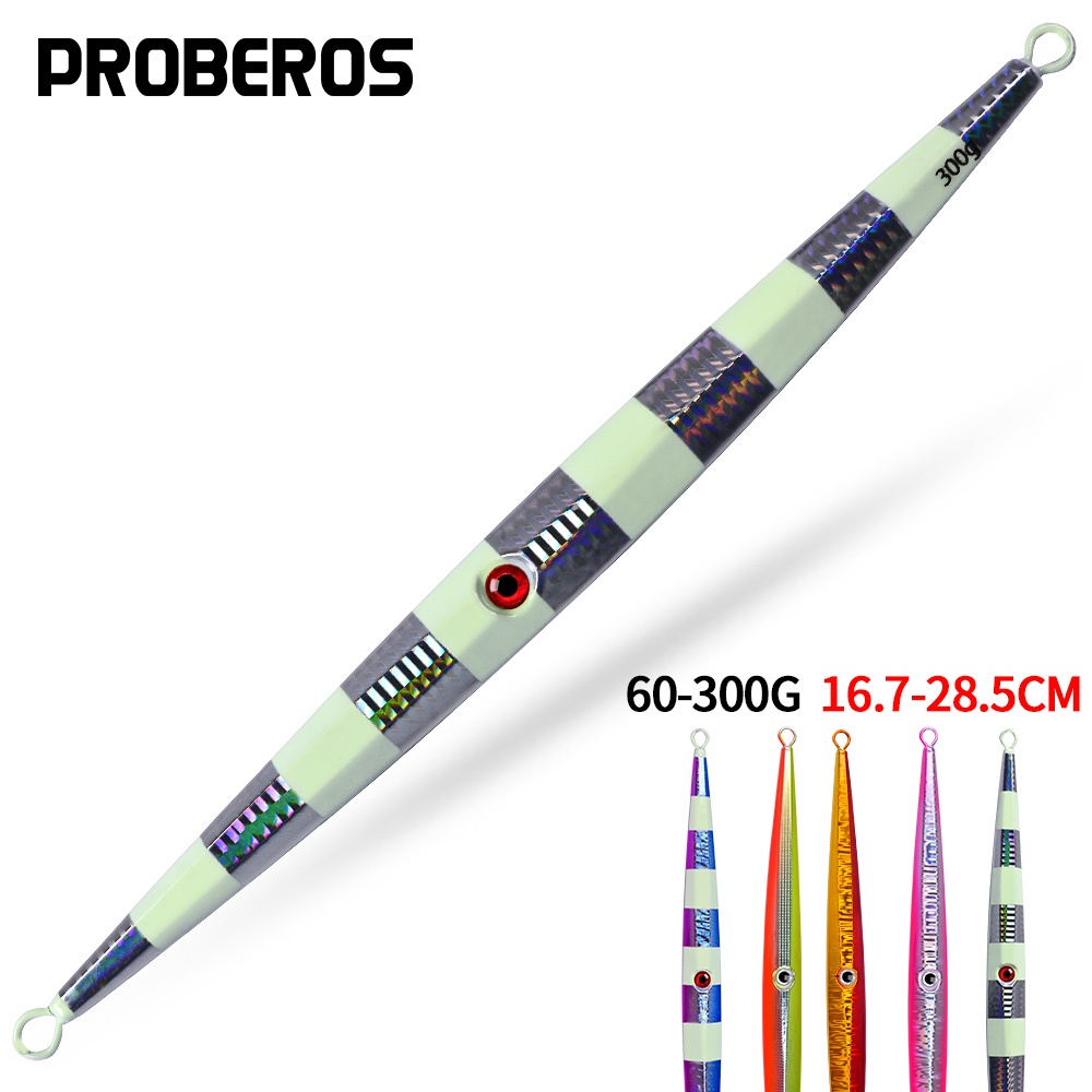 PROBEROS 1PC Fast Cast Metal Jig Fishing Lure Jigging Spoon 60g-300g ...