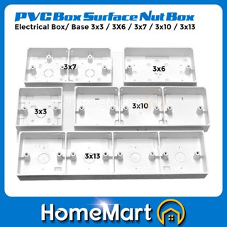 PVC Box Surface Nut Box | Electrical Box | Conceal Base | Wall Switch ...