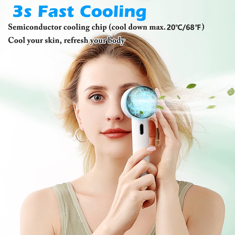 ArgoG Portable Fan Handheld Mini Fan Semiconductor Refrigeration Cold ...