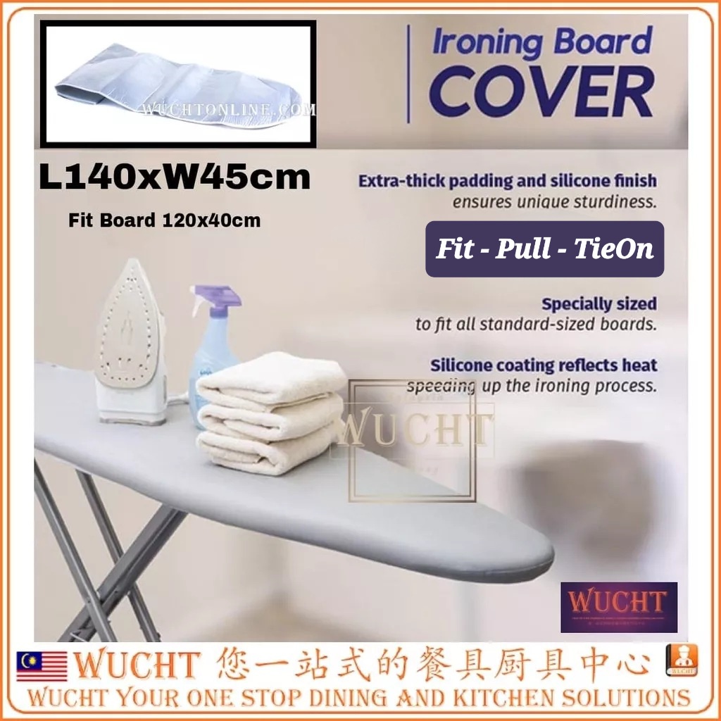 【WUCHT】Iron board protection cover Silver Ironing Board Cover- Resists ...