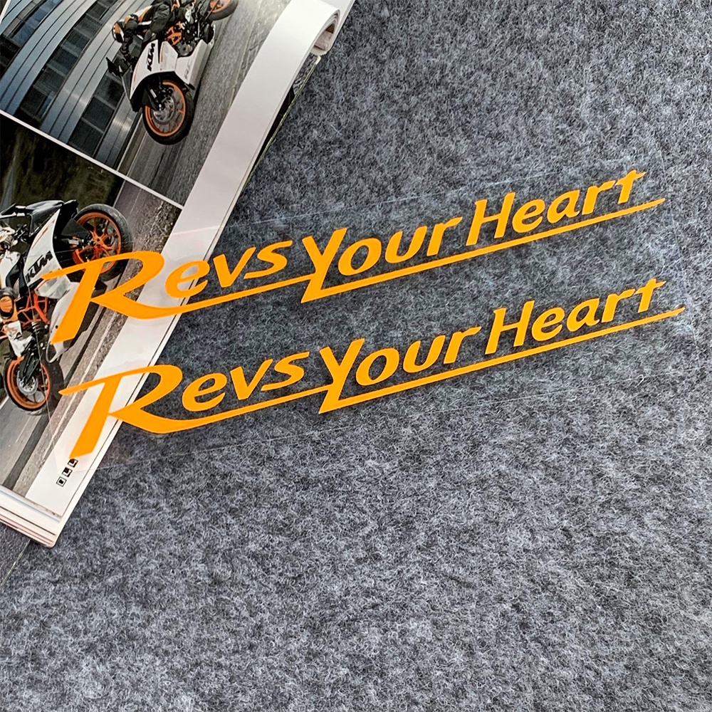 Yamaha Revs Your Heart Stickers Reflective Motorcycle Front Windshield ...