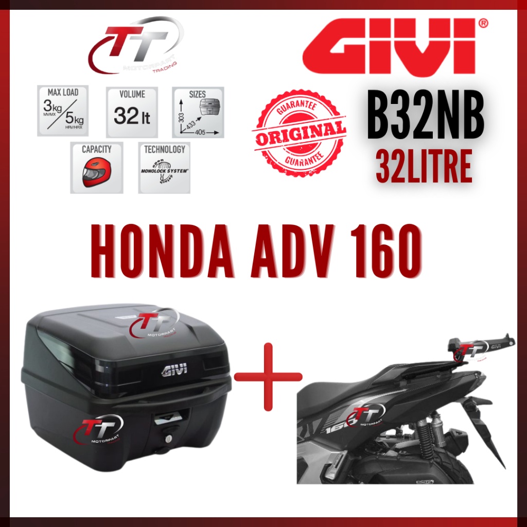 HONDA ADV160 ADV 160 GIVI SRX SPECIAL MONORACK MONO RACK J TAPAK REAR ...