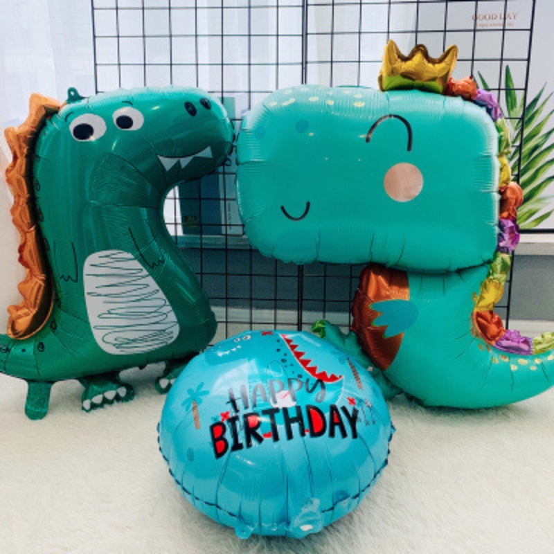 New Cute Dinosaur Aluminum Foil Balloon Dinosaur Theme Decorati ...