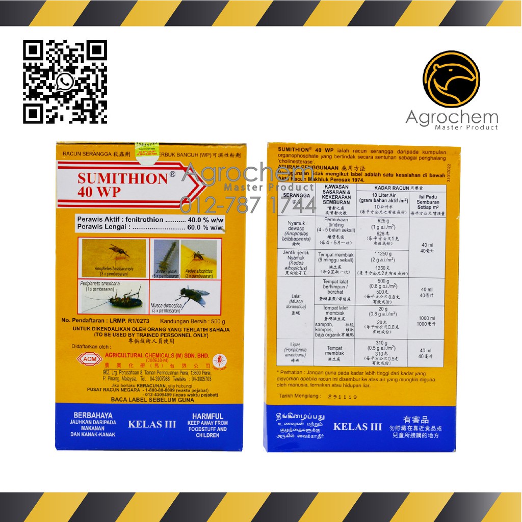 ACM Sumithion 40WP (500g) | Shopee Malaysia