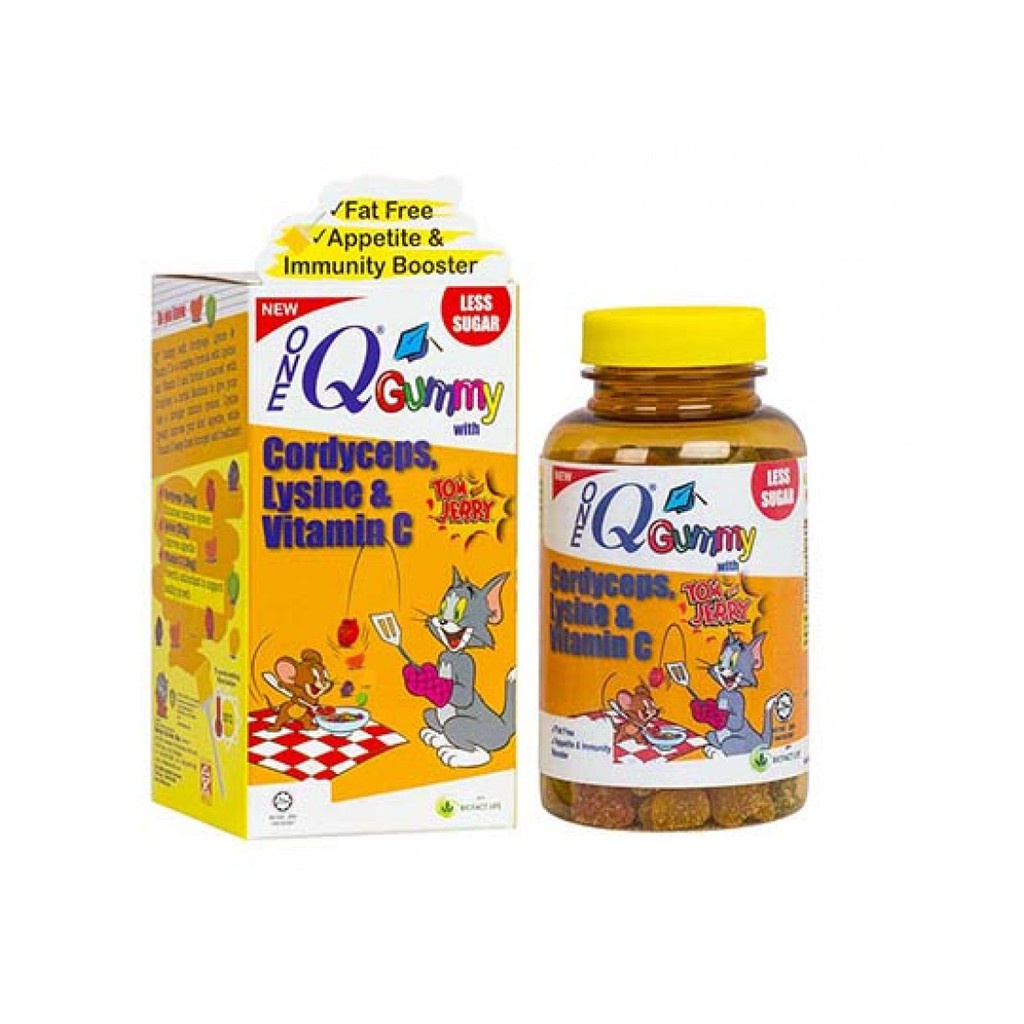 ONEQ GUMMY WITH CORDYCEPS, LYSINE & VITAMIN C 120G | Shopee Malaysia