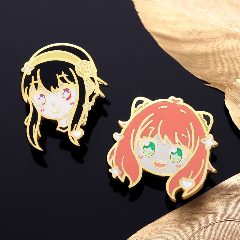 Anime SPY FAMILY Hard Enamel Pin Brooch Cute Anya Yor Loid Forger ...