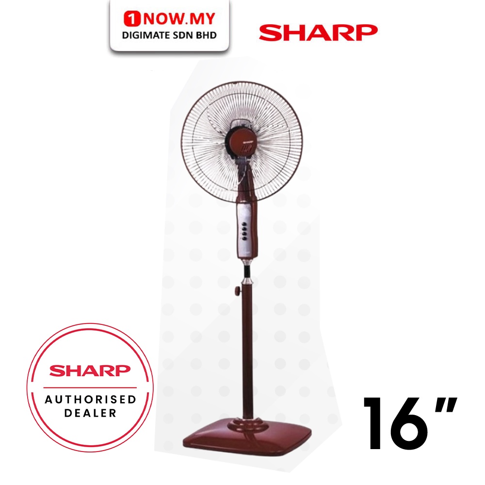 SHARP 16" Stand Fan PJS400M | Comfortable Cooling Adjustable Haight ...
