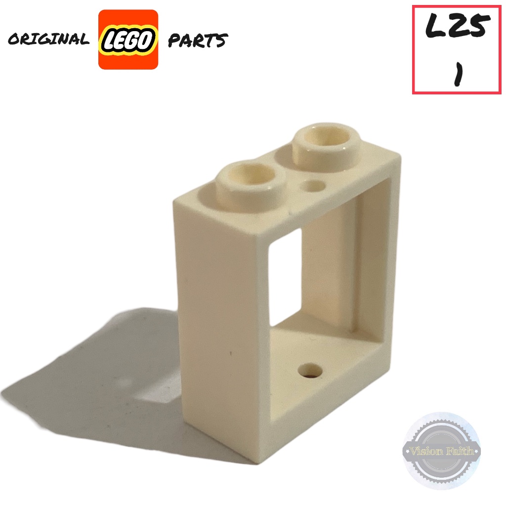 L25.1. LEGO WINDOW FRAME PARTS #60592 - 1 x 2 x 2 FLAT FRONT | Shopee ...