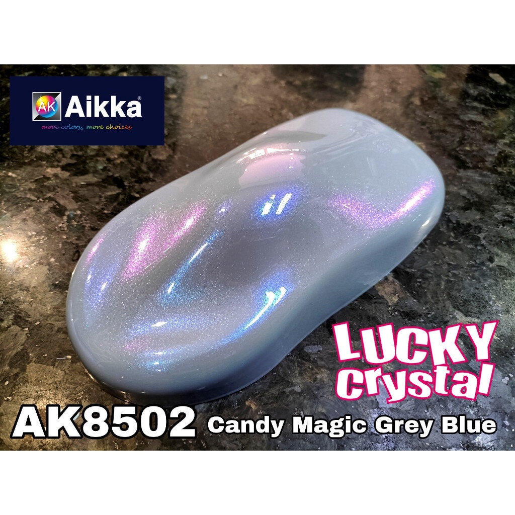 AIKKA AK8502 Candy Magic Grey Blue 】2K Paint LUCKY CRYSTAL Car Motor ...