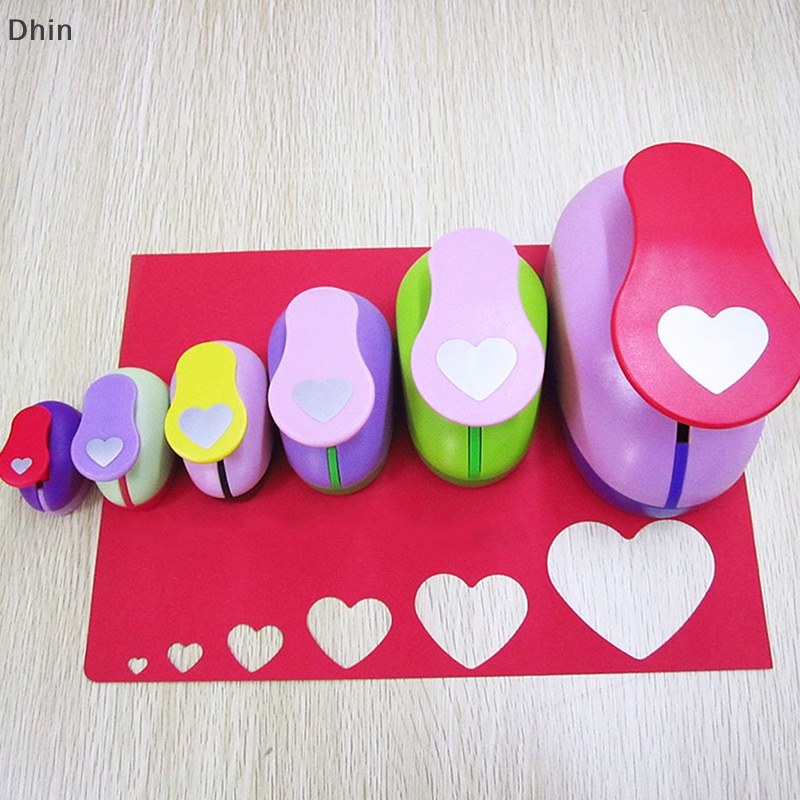 [Dhin] Cute Paper Shaper Cutter DIY Cards Making Heart-shaped Hole ...