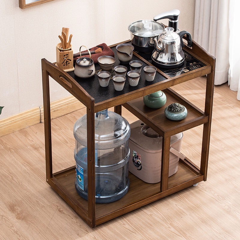 Mobile Tea Cart Tea Table Household Living Room Tea Cabinet Multi ...