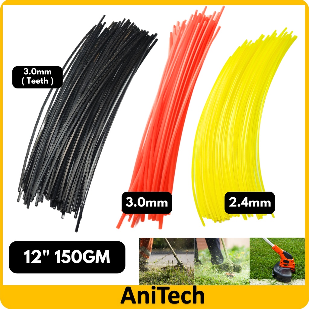 150g Tali Mesin Rumput Gigi Tali Bergigi Grass Nylon Trimmer Line ...